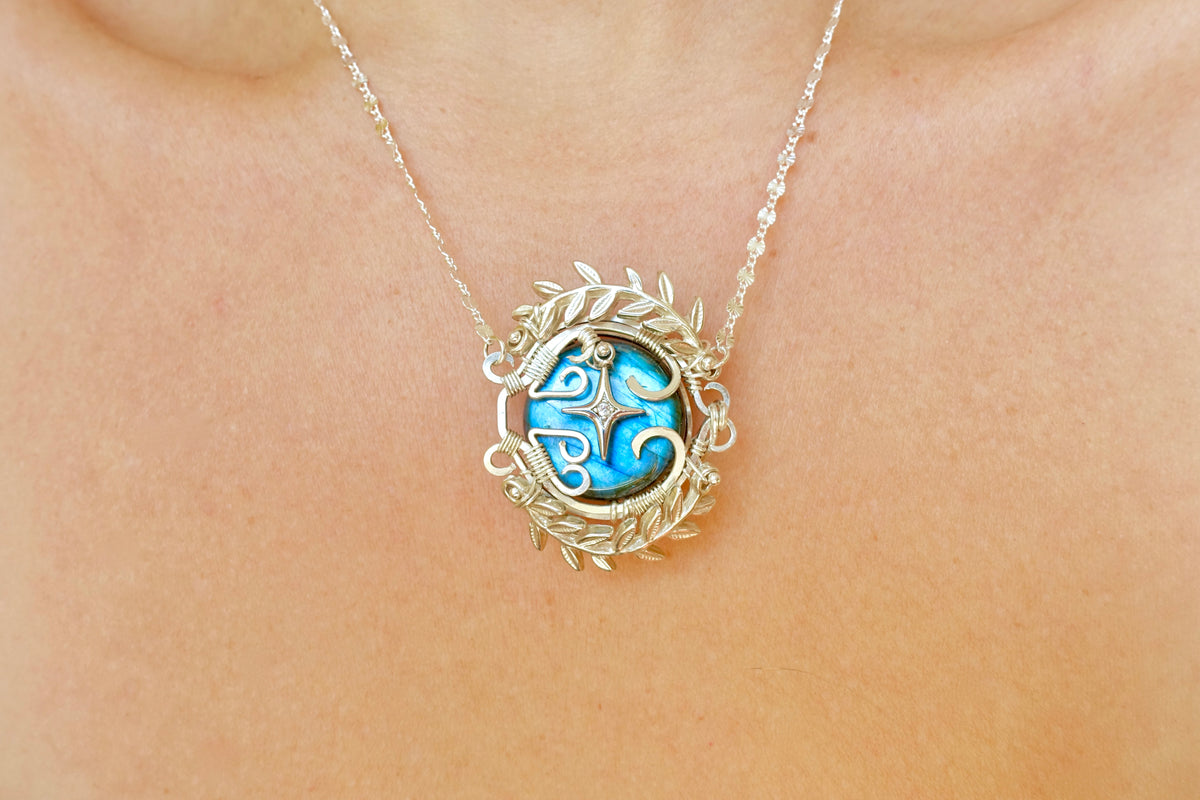 Blue Labradorite Hobbit Door in Silver – Druzy Daze Jewelry